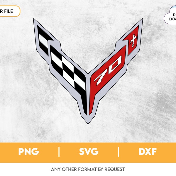 Corvette C8 Embroidery Logo - Etsy UK