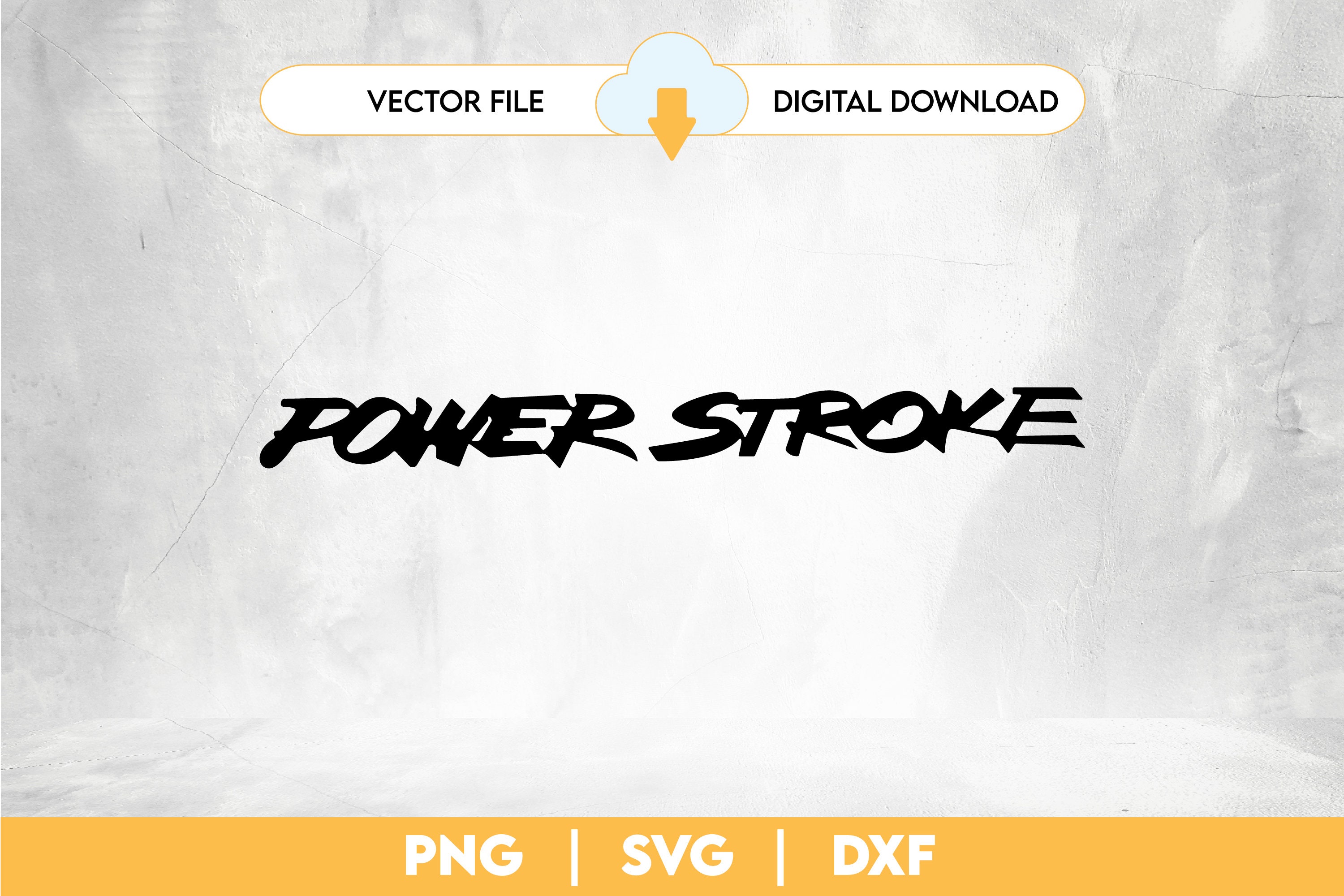 Power Stroke Digital File Vector DXF PNG SVG Instant Download - Etsy