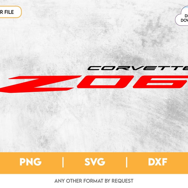 Corvette Logo Vector - Etsy New Zealand