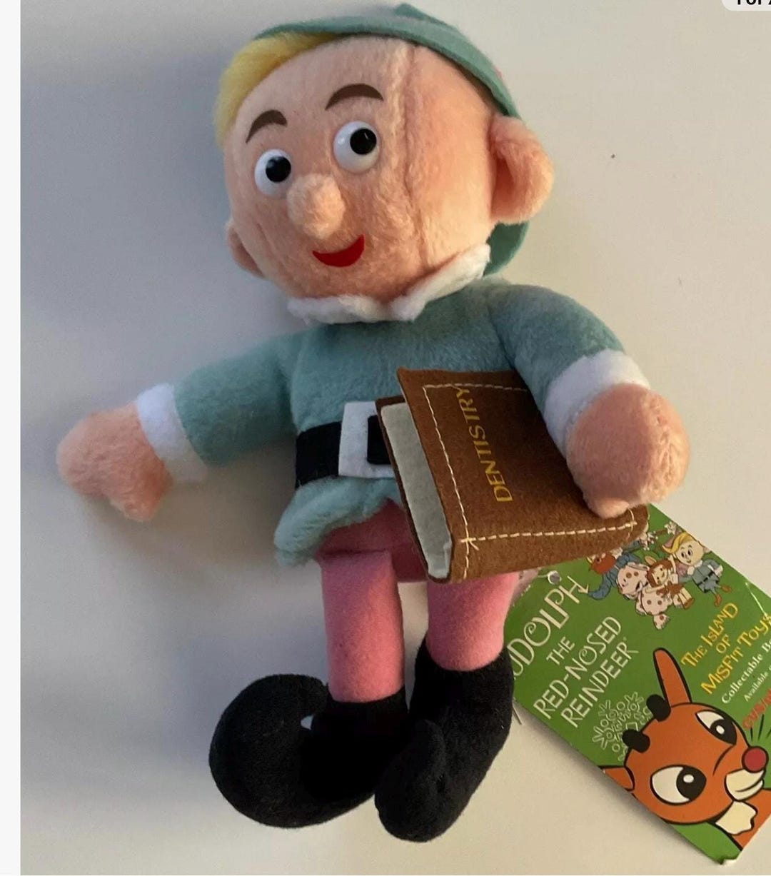 Herbie the Elf 8 Inch Rudolph Red Nosed Reindeer Misfit Toys Stuffins ...