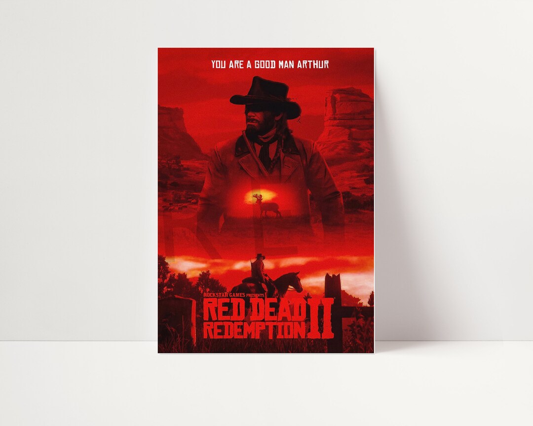 Red Dead Redemption Poster Print Wall Art A4 A3 A2 A1 buy 2 Get 1 Free ...