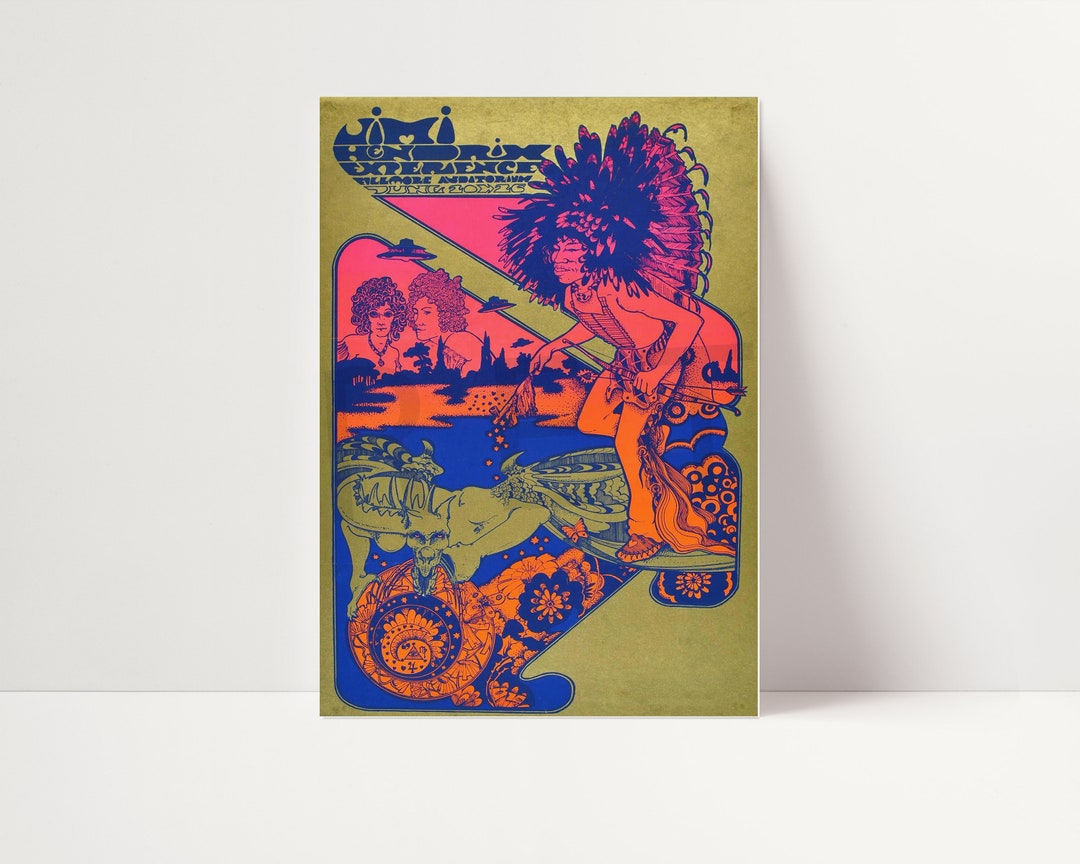 Jimi Hendrix Poster Print Wall Art A4 A3 Framed/unframed buy 2 Get 1 ...