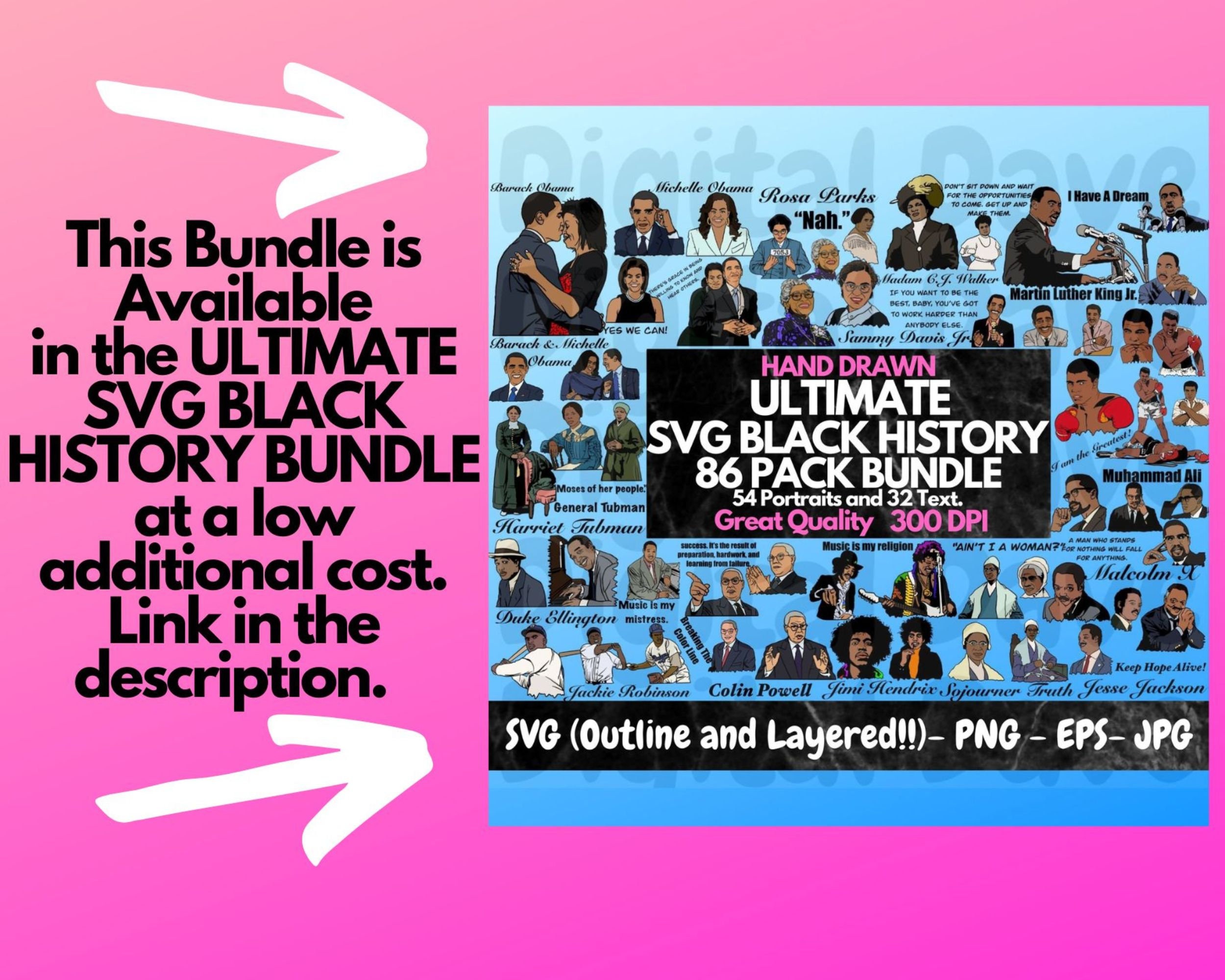 Madam CJ Walker SVG Bundle, Black History Month Svg, Black Heritage ...