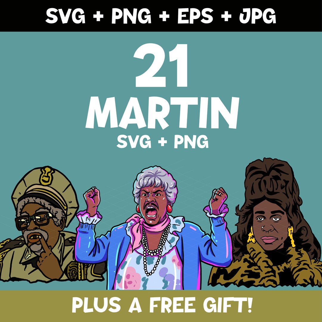 Martin Svg Bundle, Martin TV Show Svg, Sheneneh Jenkins Images ...