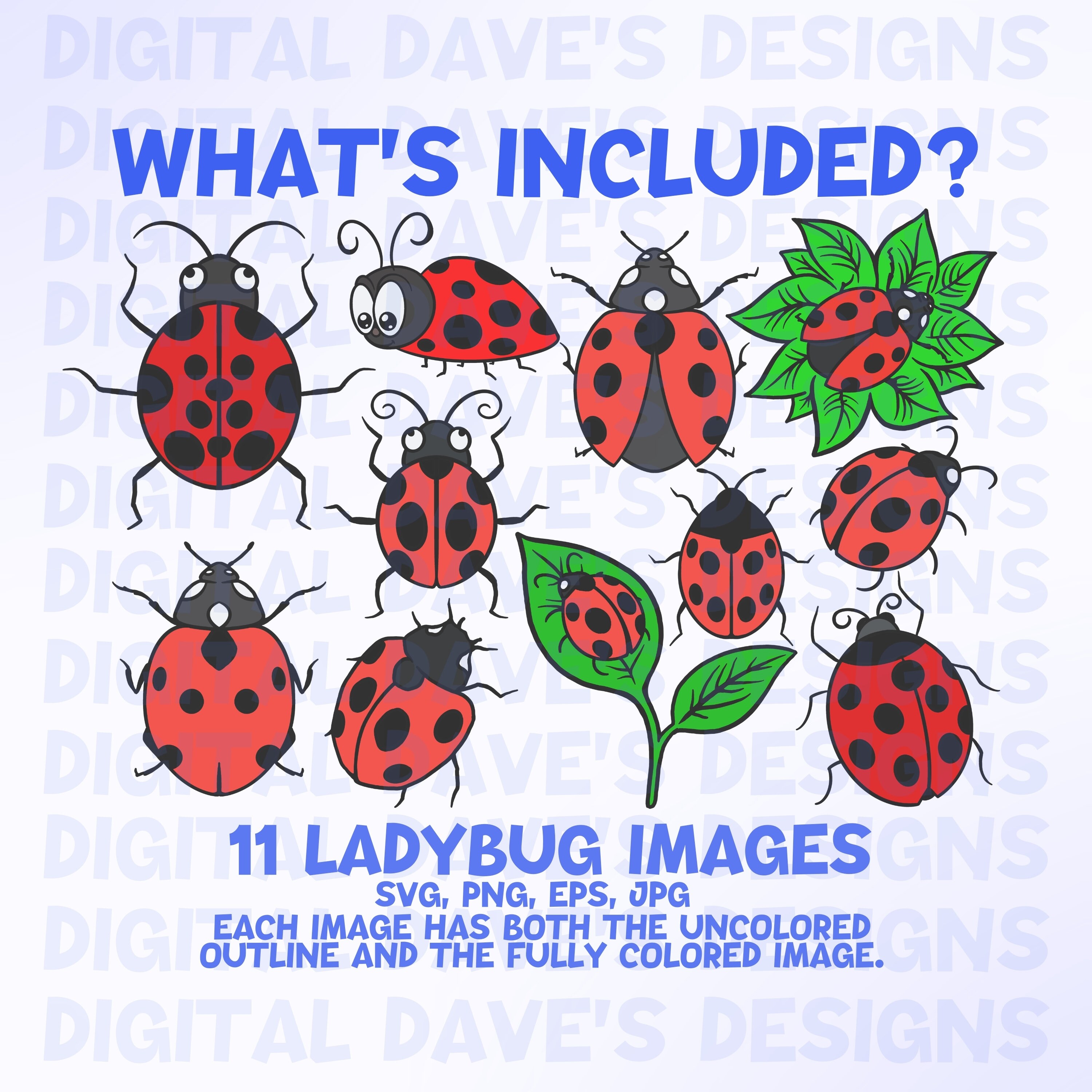 Ladybugs Svg Bundle, Cute Ladybug Svg Bundle, Cricut Ladybug Svg, Gift ...