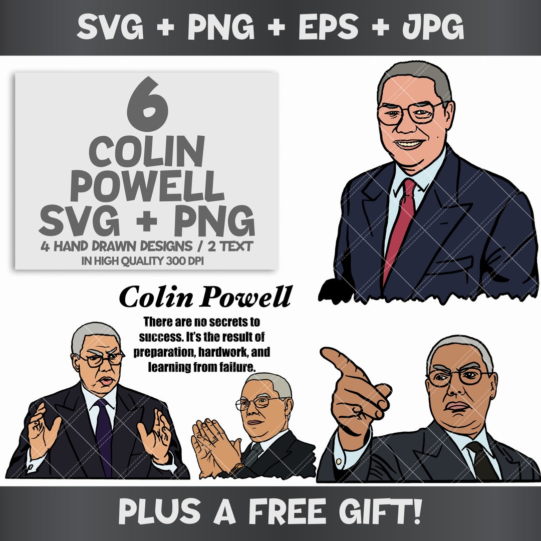 Colin Powell SVG Bundle, Black History Month Svg, Black Heritage Month ...