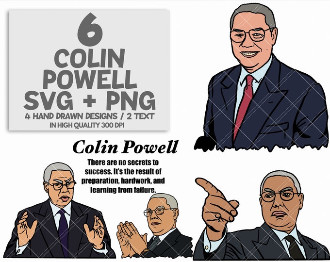 Colin Powell SVG Bundle, Black History Month Svg, Black Heritage Month ...