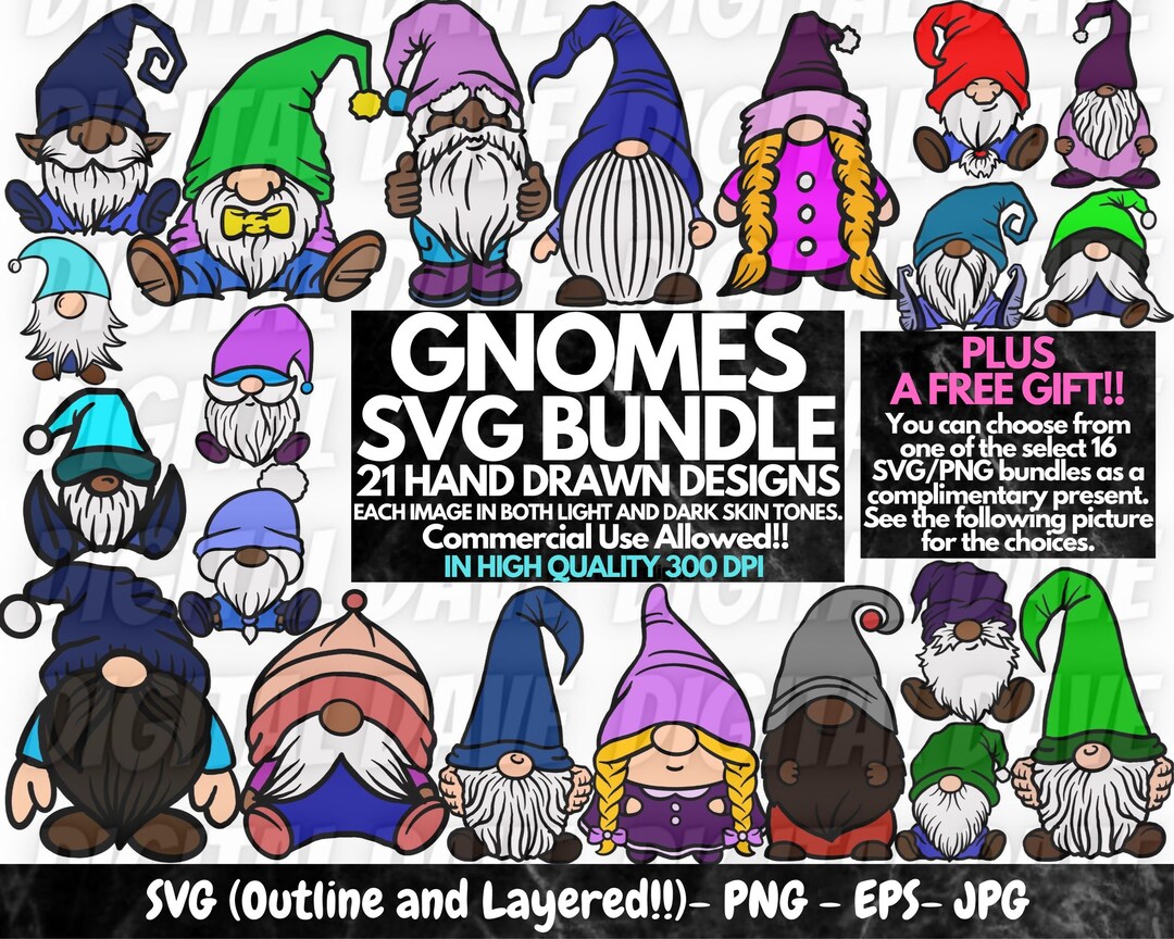 Gnomes Layered Svg Bundle Cricut Gnomes Svg Gnomes - Etsy