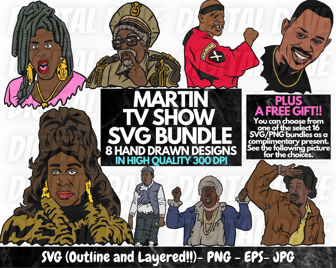 Martin Svg Bundle Martin TV Show Svg Sheneneh Jenkins - Etsy