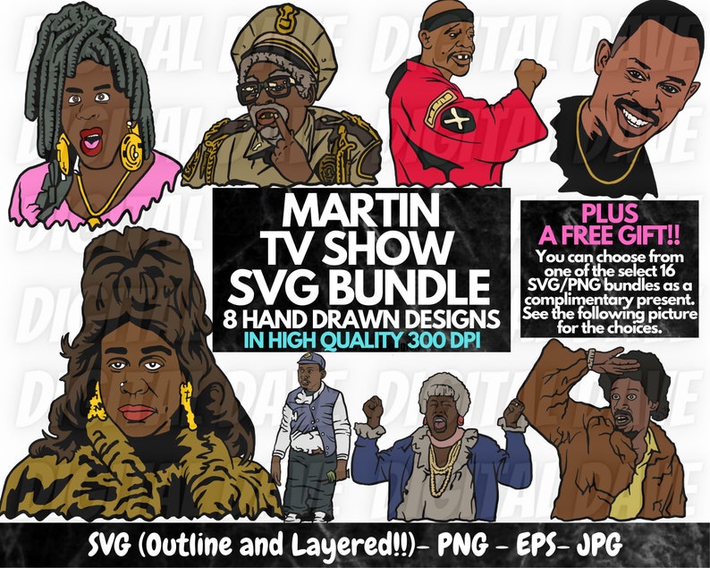 Martin Svg Bundle Martin TV Show Svg Sheneneh Jenkins - Etsy