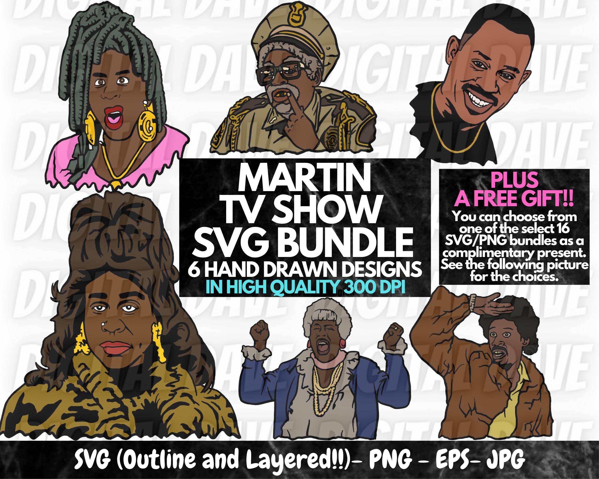 Martin Svg Bundle Martin TV Show Svg Sheneneh Jenkins - Etsy UK