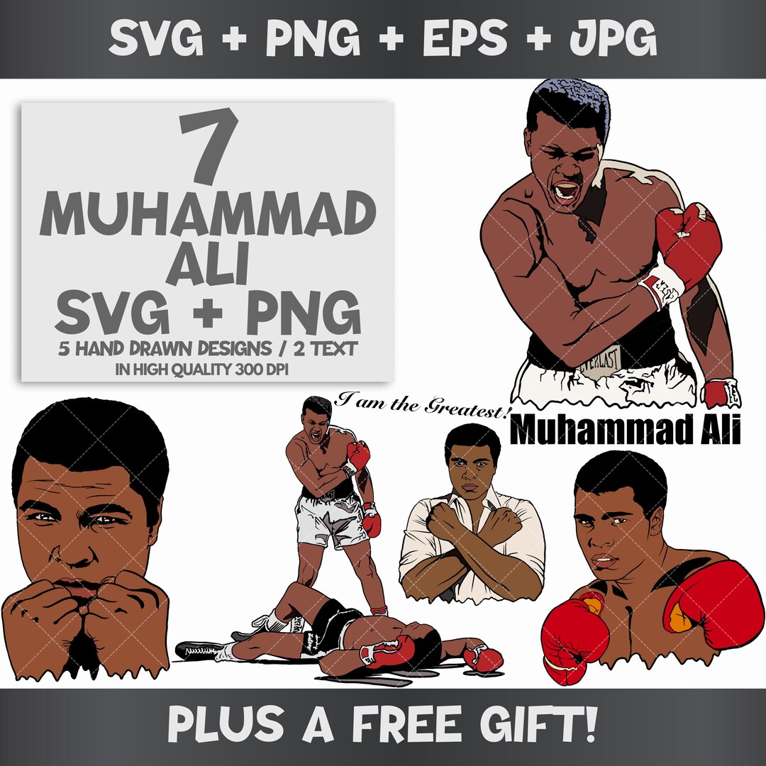 Muhammad Ali SVG Bundle, Black History Month Svg, Black Heritage Month ...