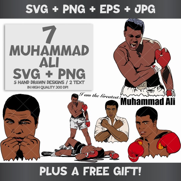 Muhammad Ali Svg - Etsy