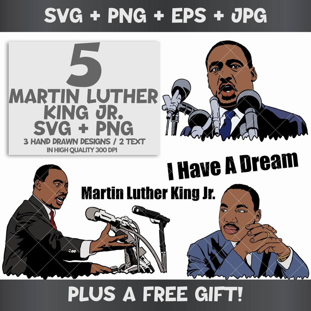 Martin Luther King Jr SVG Bundle, Black History Month Svg, Black ...