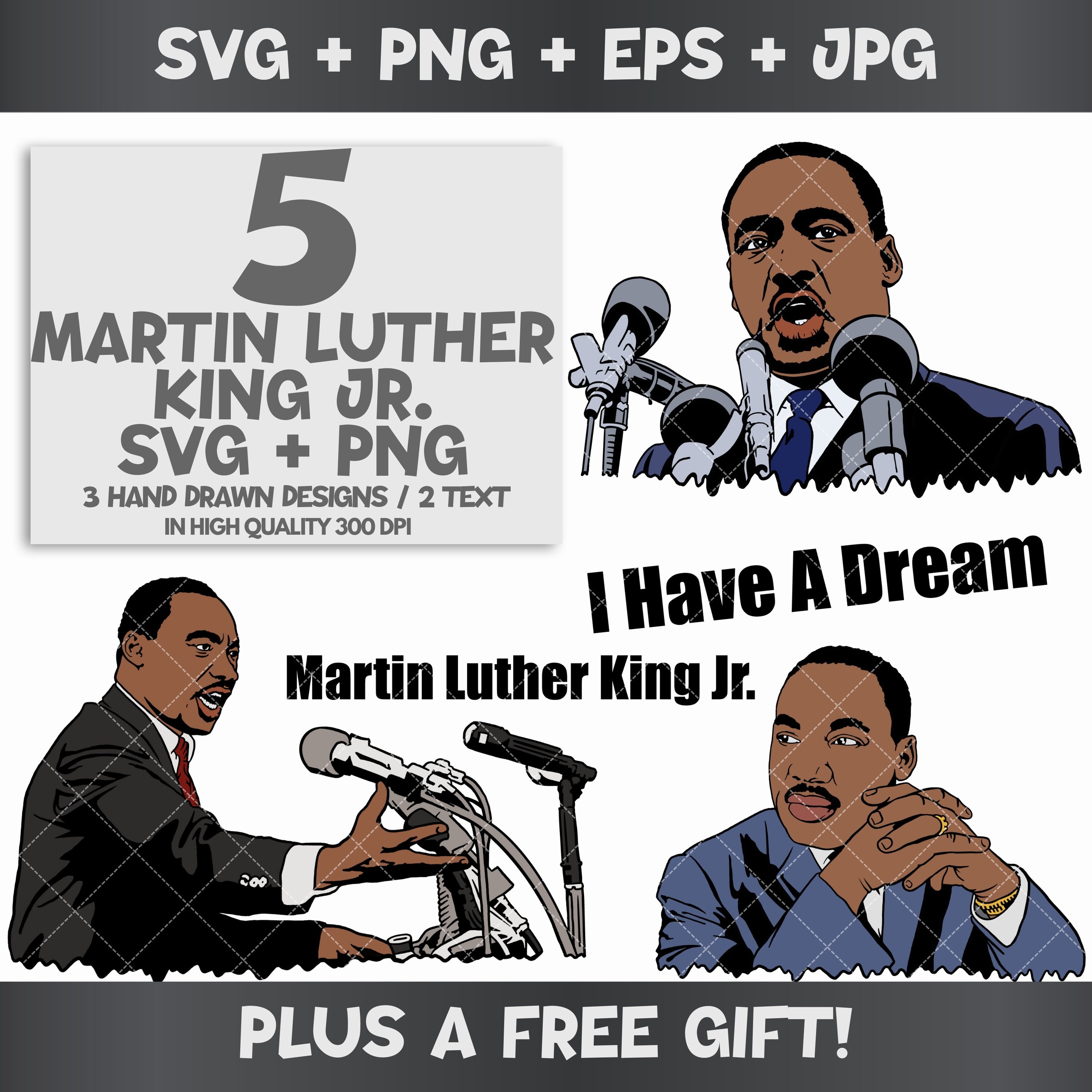 Martin Luther King Jr SVG Bundle, Black History Month Svg, Black ...