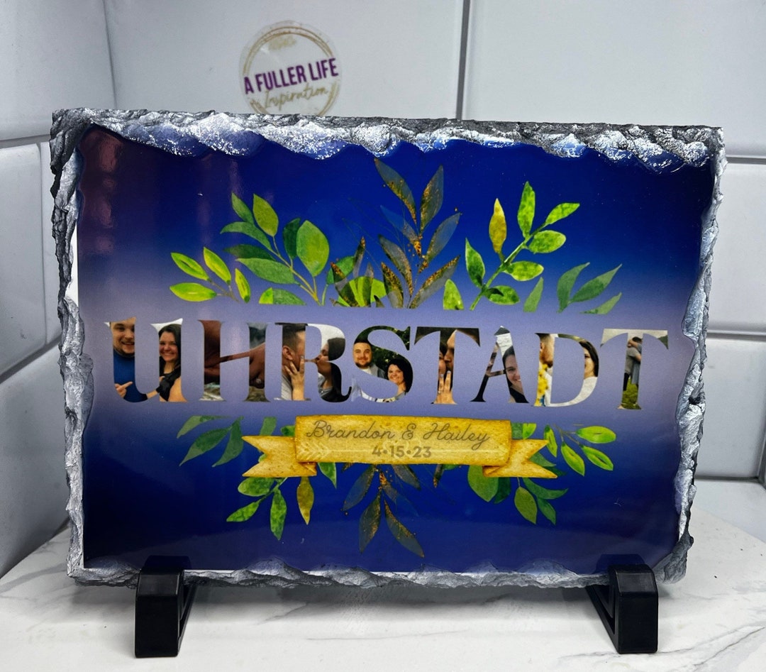 Personalized Slate Plaque - Custom Photo Gift - Etsy