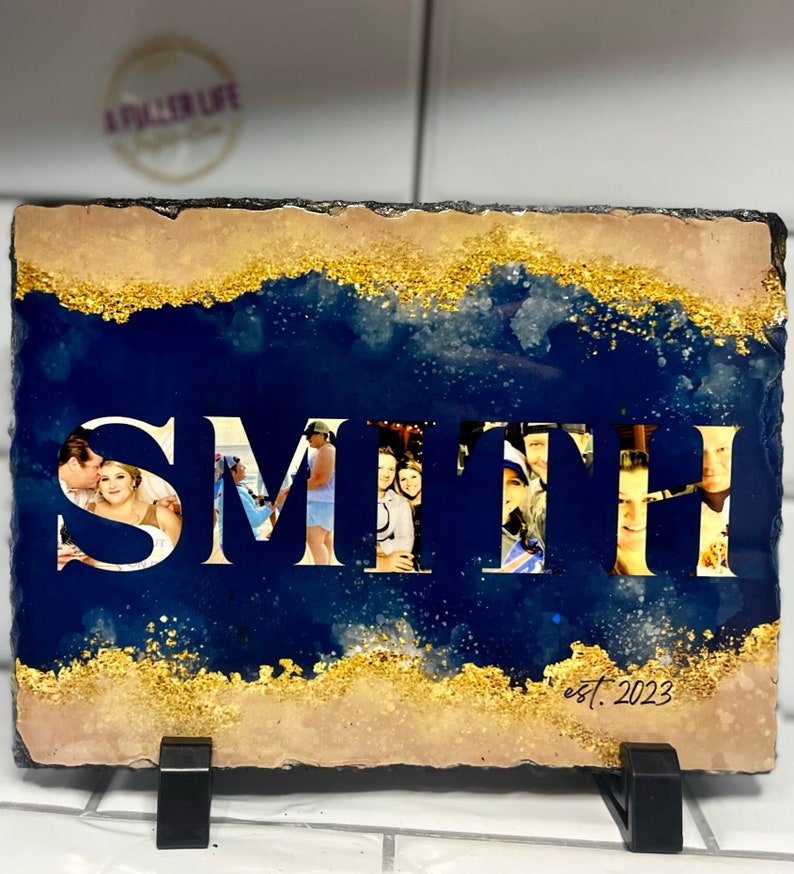 Personalized Slate Plaque - Custom Photo Gift - Etsy