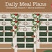 Whole Week December Menu, Christmas Menu List Template, Holiday List ...