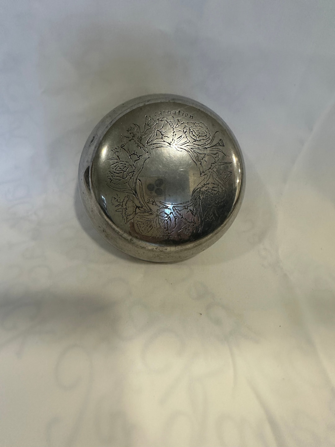 Vintage Kirk Stieff Pewter January Carnation Jewelry Trinket Box - Etsy