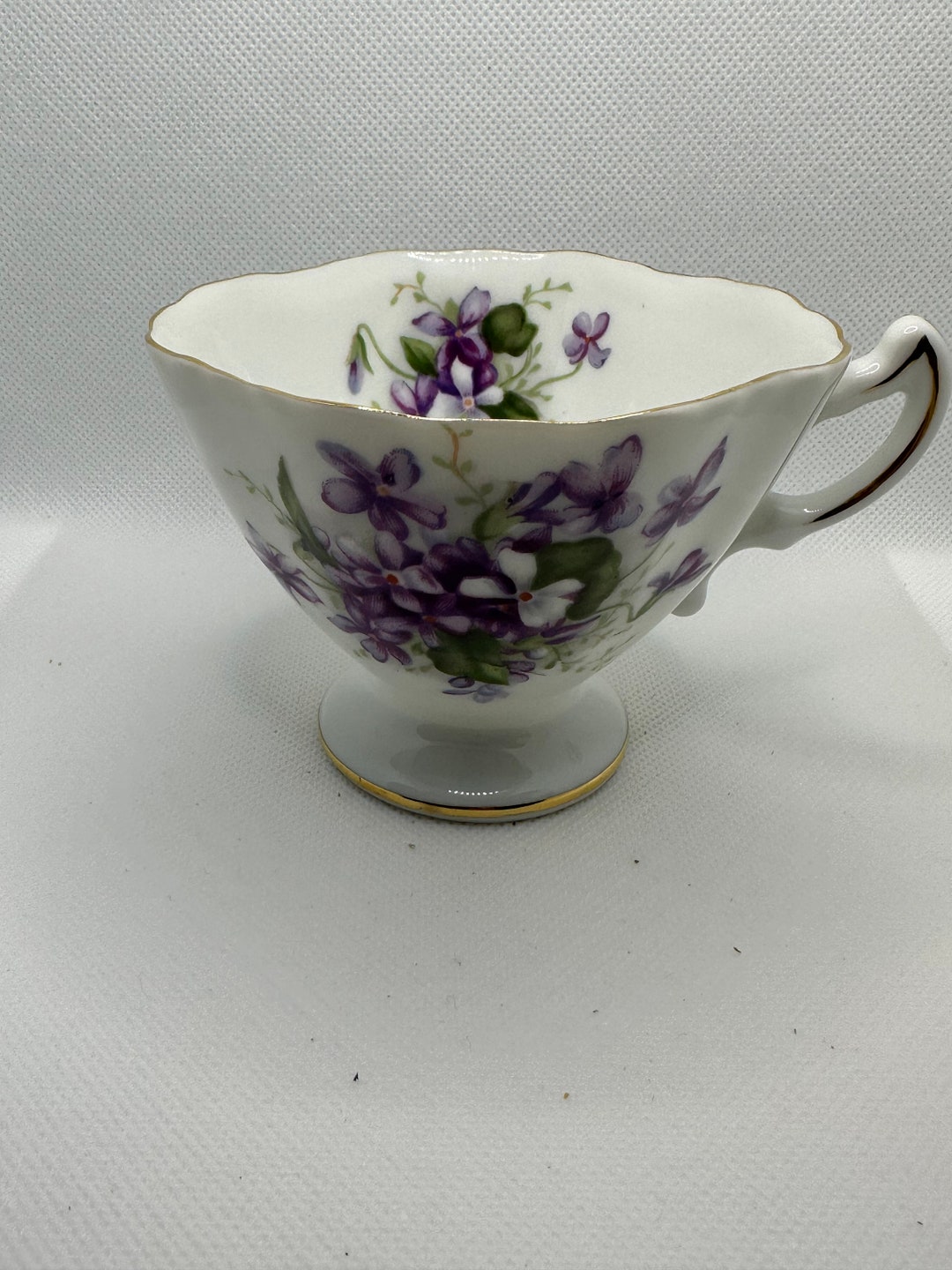Rossetti Spring Violets Japan Footed Demitasse Cup- Set of 5; Hand ...