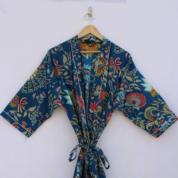 Cotton Kimono - Etsy