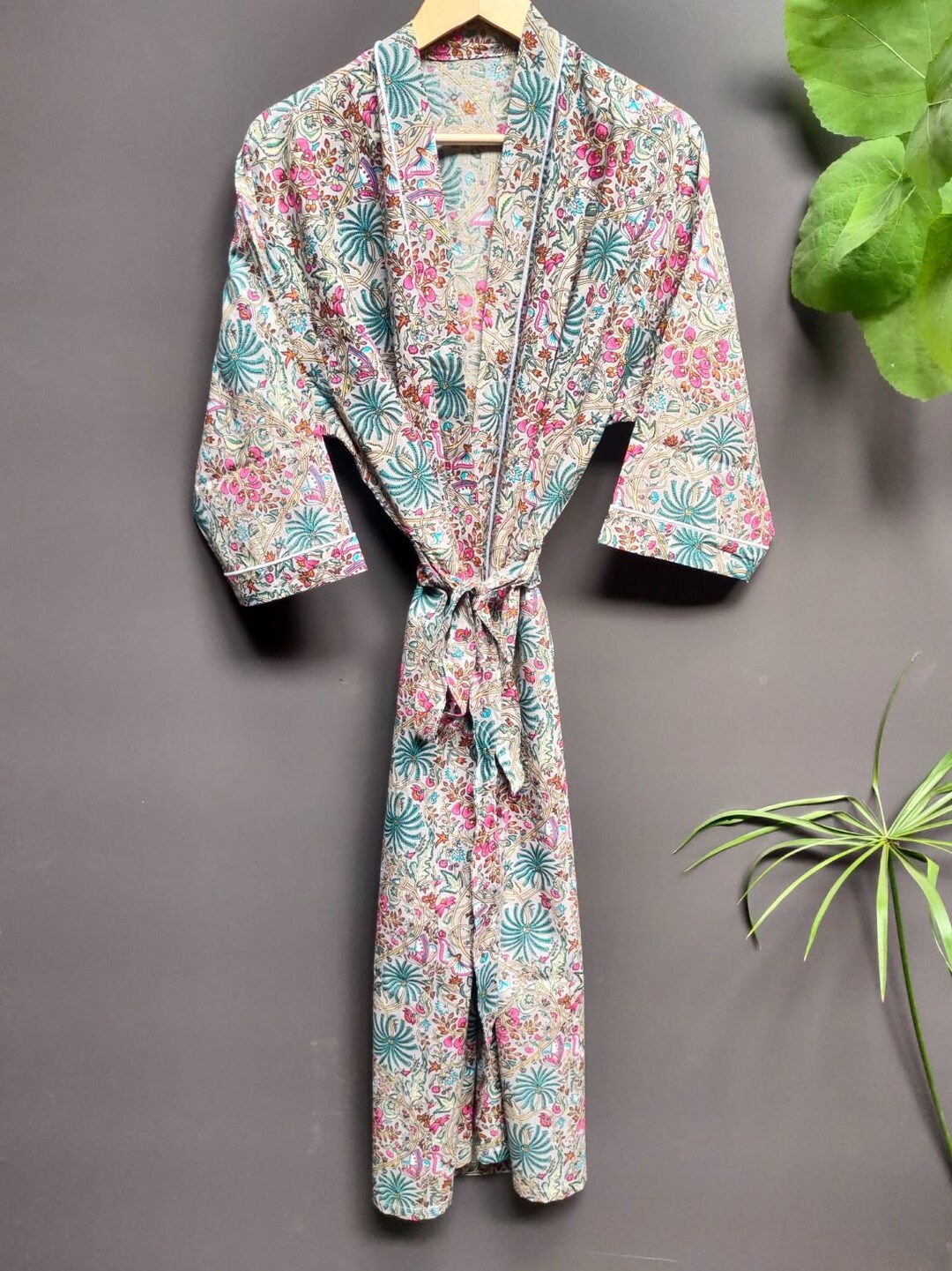 New Cotton Kimono Indian Robe Soft and Comfortable Robe - Etsy