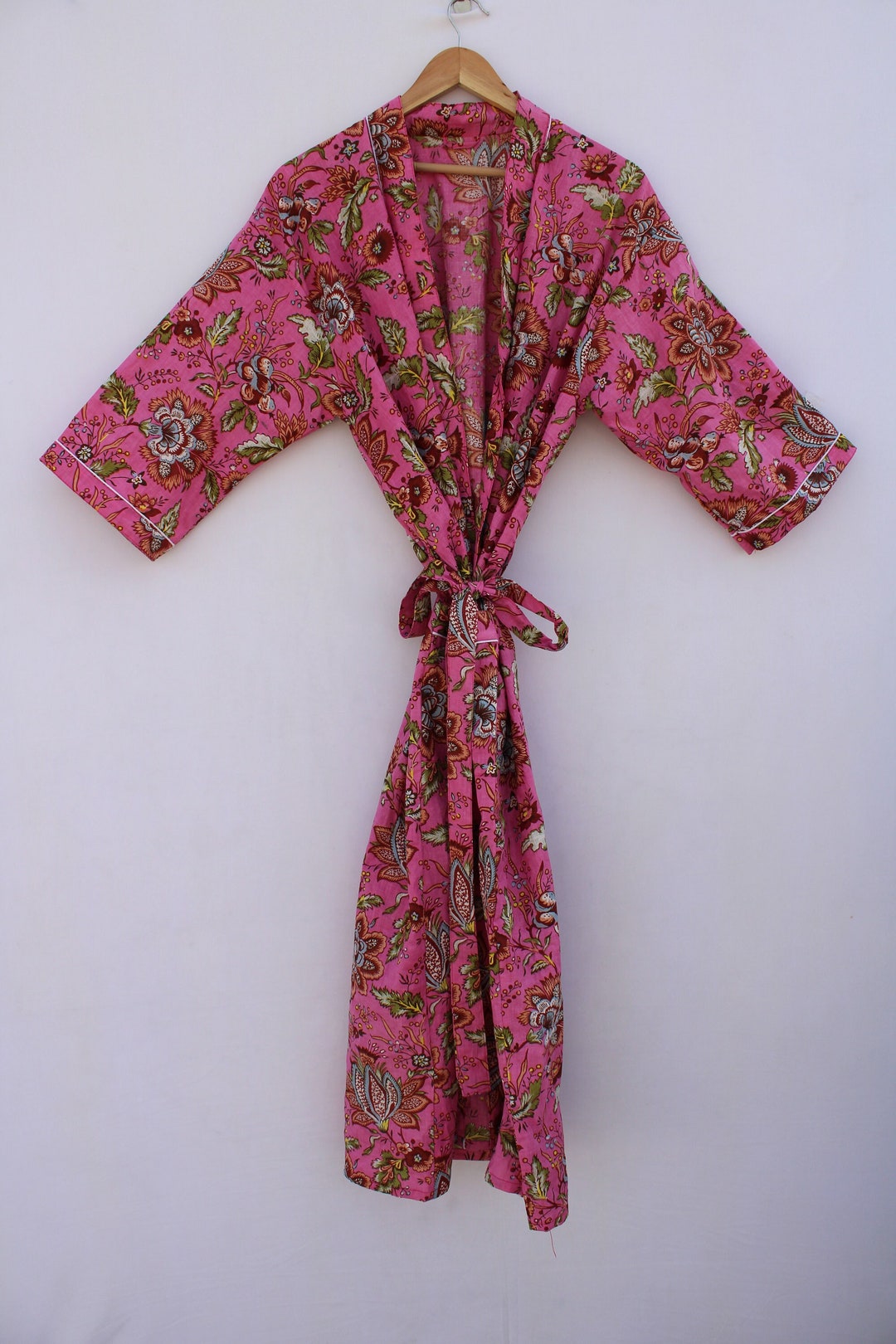 New Cotton Kimono Indian Robe Soft and Comfortable Robe - Etsy