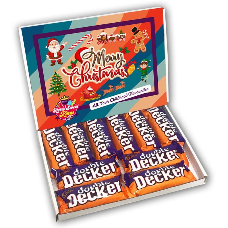 Cadbury Double Decker Chocolate Merry Christmas Bars Gift Box Hamper ...
