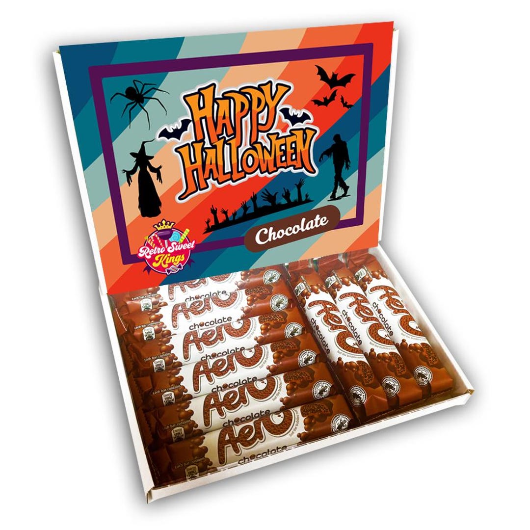 Nestle Aero Milk Chocolate Bars Happy Halloween Gift Box Hamper Present ...