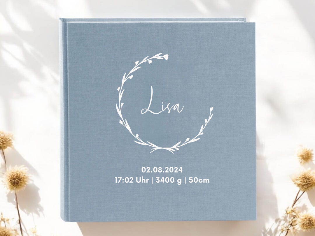 Personalized Photo Album - My First Year, Baby Album, Gift for Birth ...