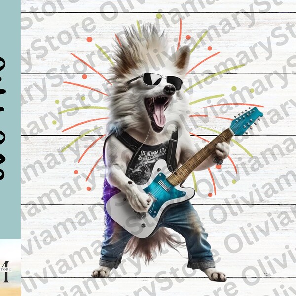 Hard Rock Dog Png - Etsy