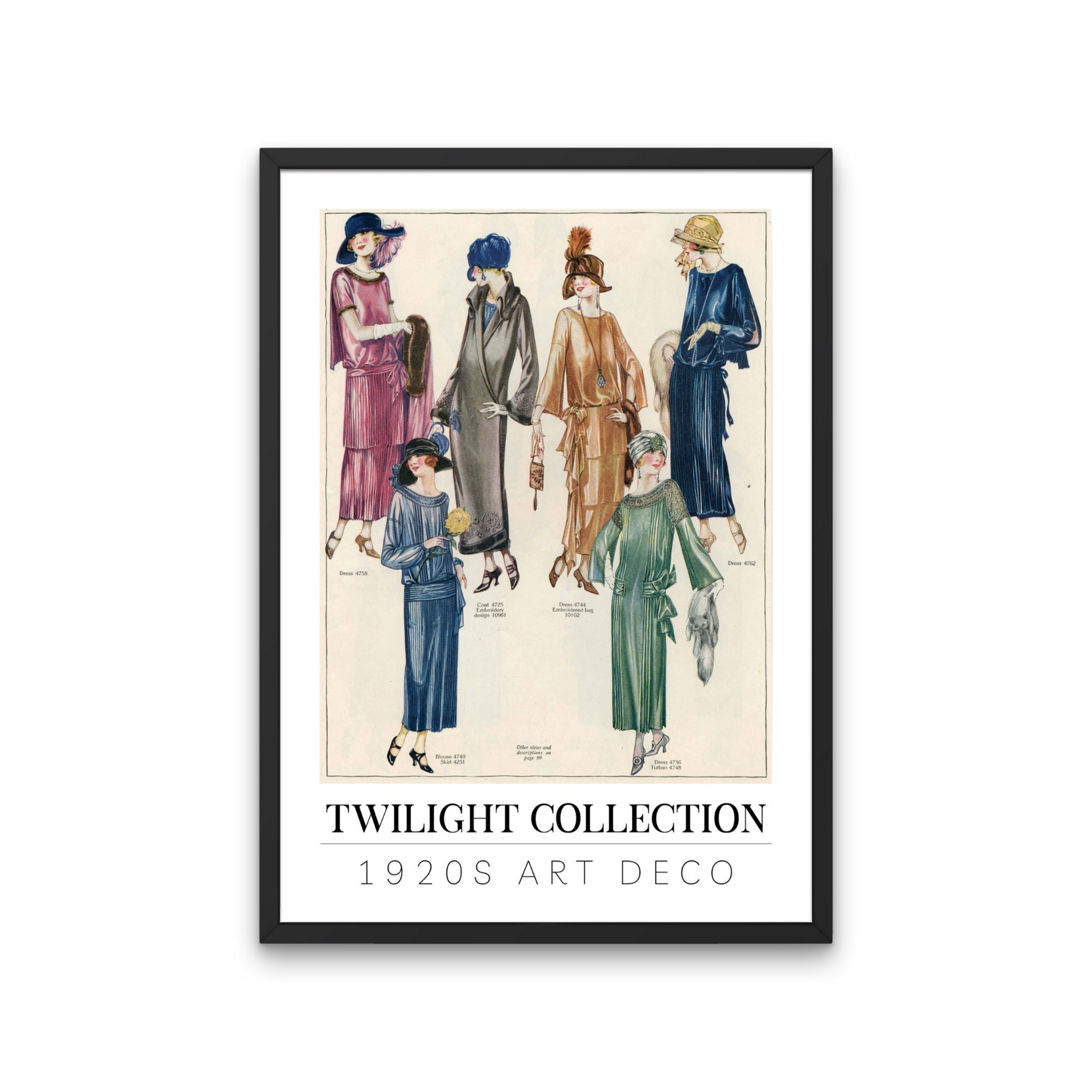 1920S ART DECO Fashion Printable Poster Museum Exhibition - Etsy