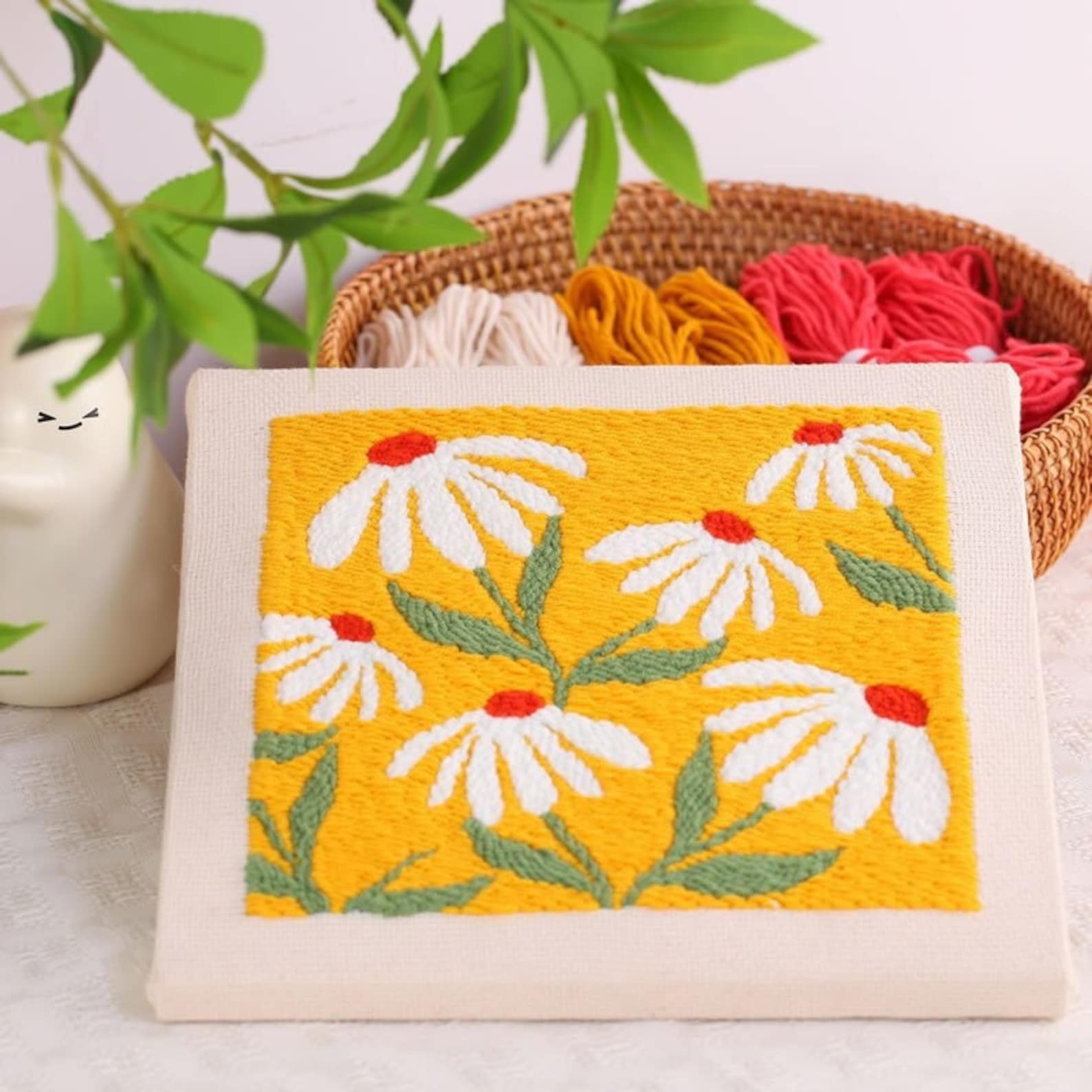 Flowers Beginner Punch Needle Kit / Punch Needle Start Kit / DIY Kit ...