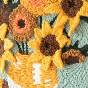 Sunflower Punch Needle Kit for Beginner, Beginner Punch Needle Kit With ...