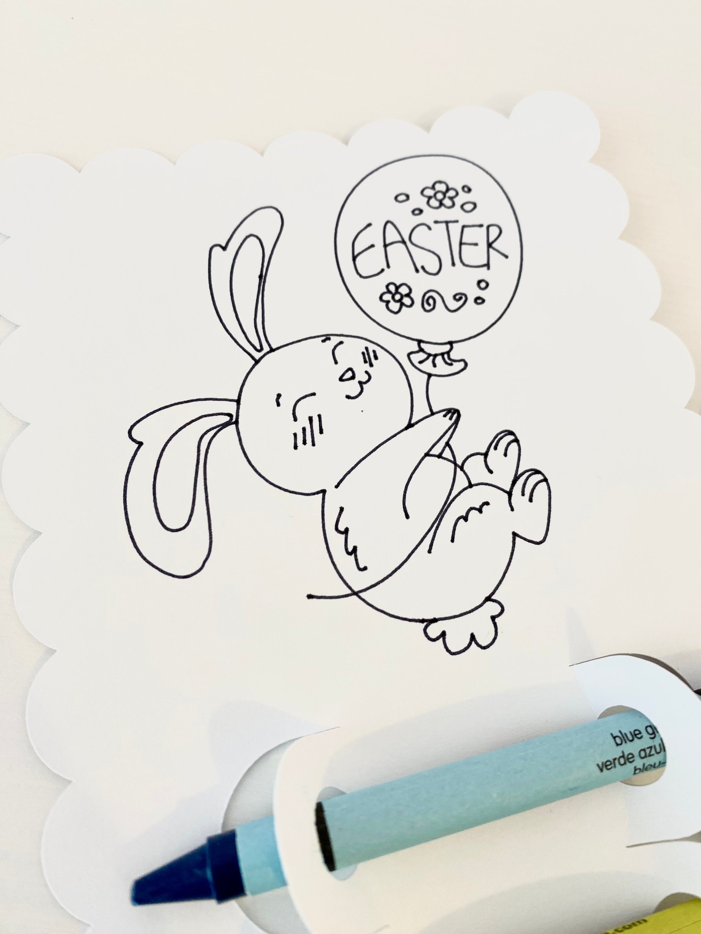 Easter Coloring Cards- 6 Pack - Etsy