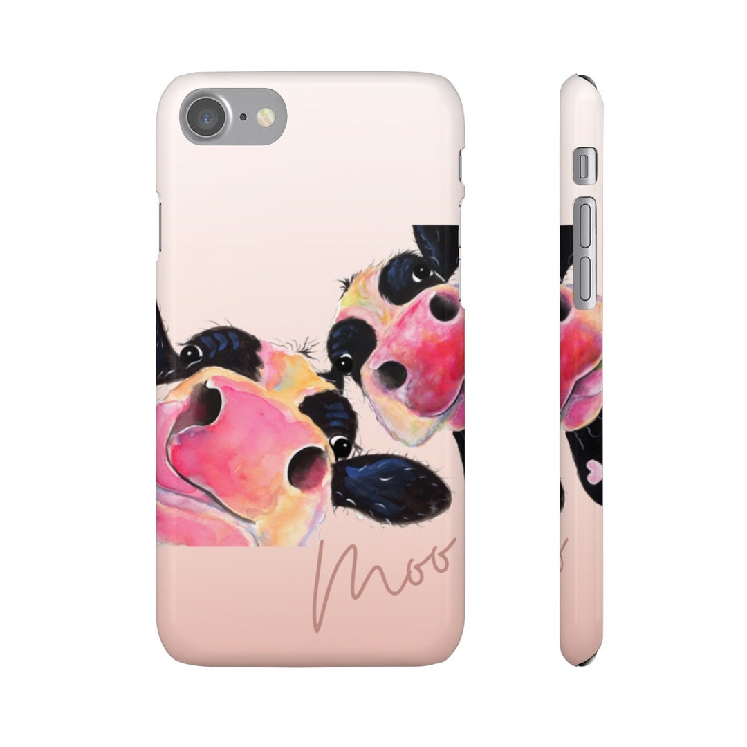 Cow Cell Phone Case, Snap Cases, Cute Cow Cell Phone Cover - Etsy