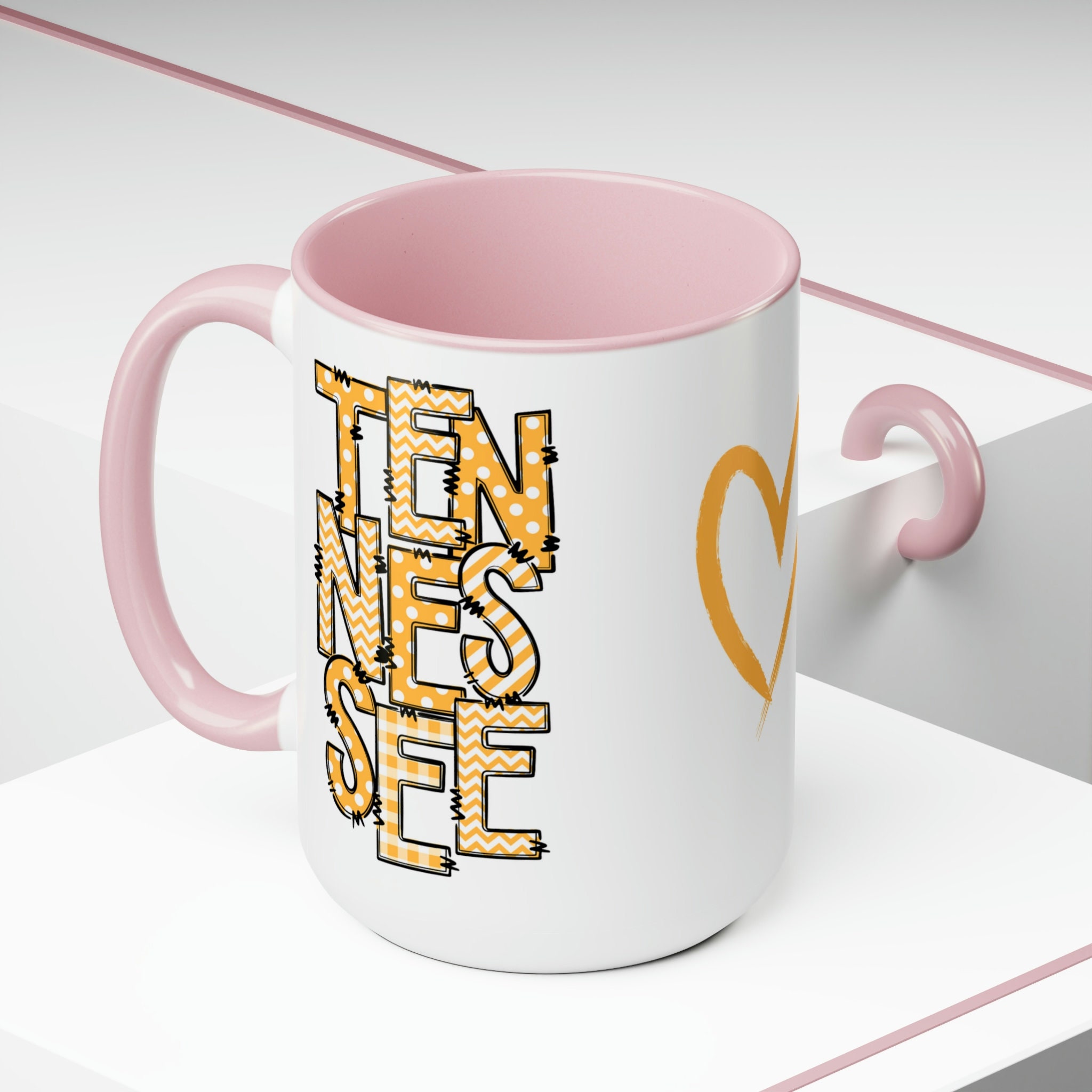 Tennessee Mug, Cute Tennessee Mug, Two-tone Coffee Mugs, 15oz - Etsy