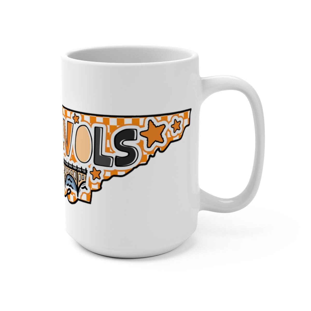 Tennessee State Mug, Cute Tennessee Mug 15oz - Etsy