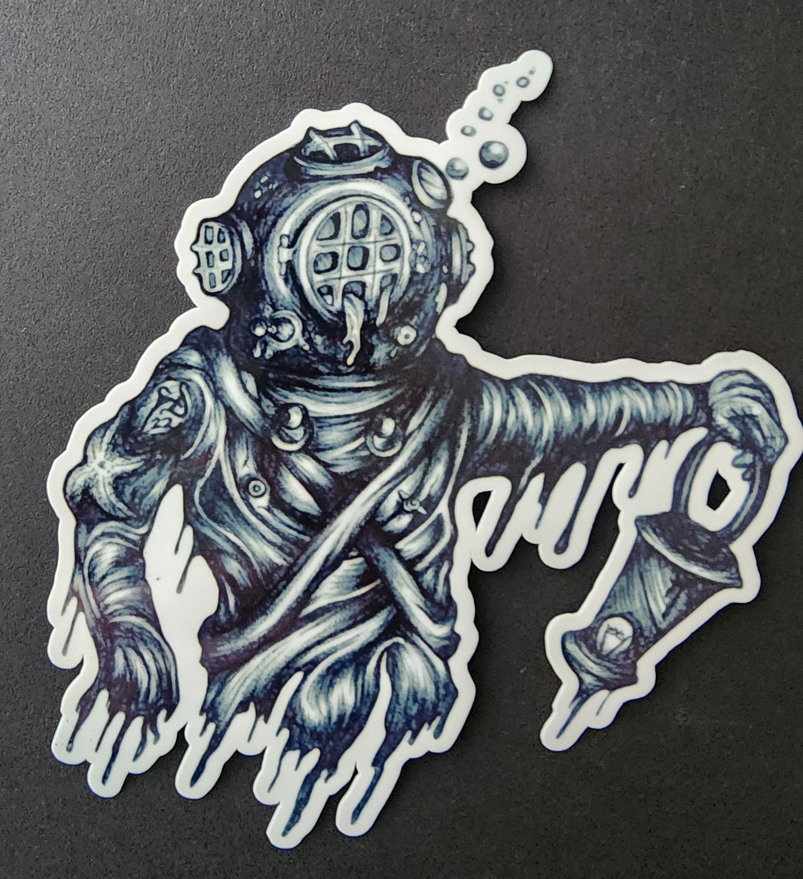 Deep Sea Diver Sticker - Etsy