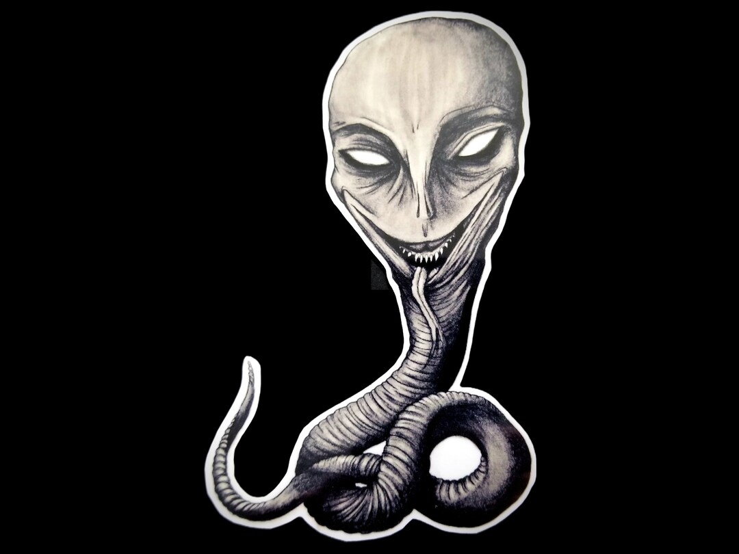 Alien Serpent Sticker - Etsy