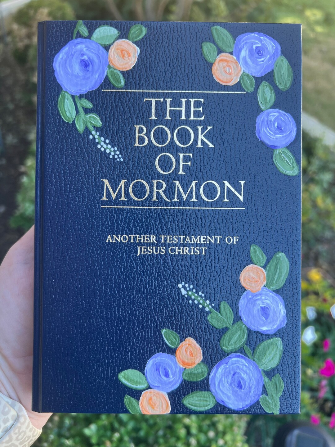 Hand Painted Book of Mormon - Etsy