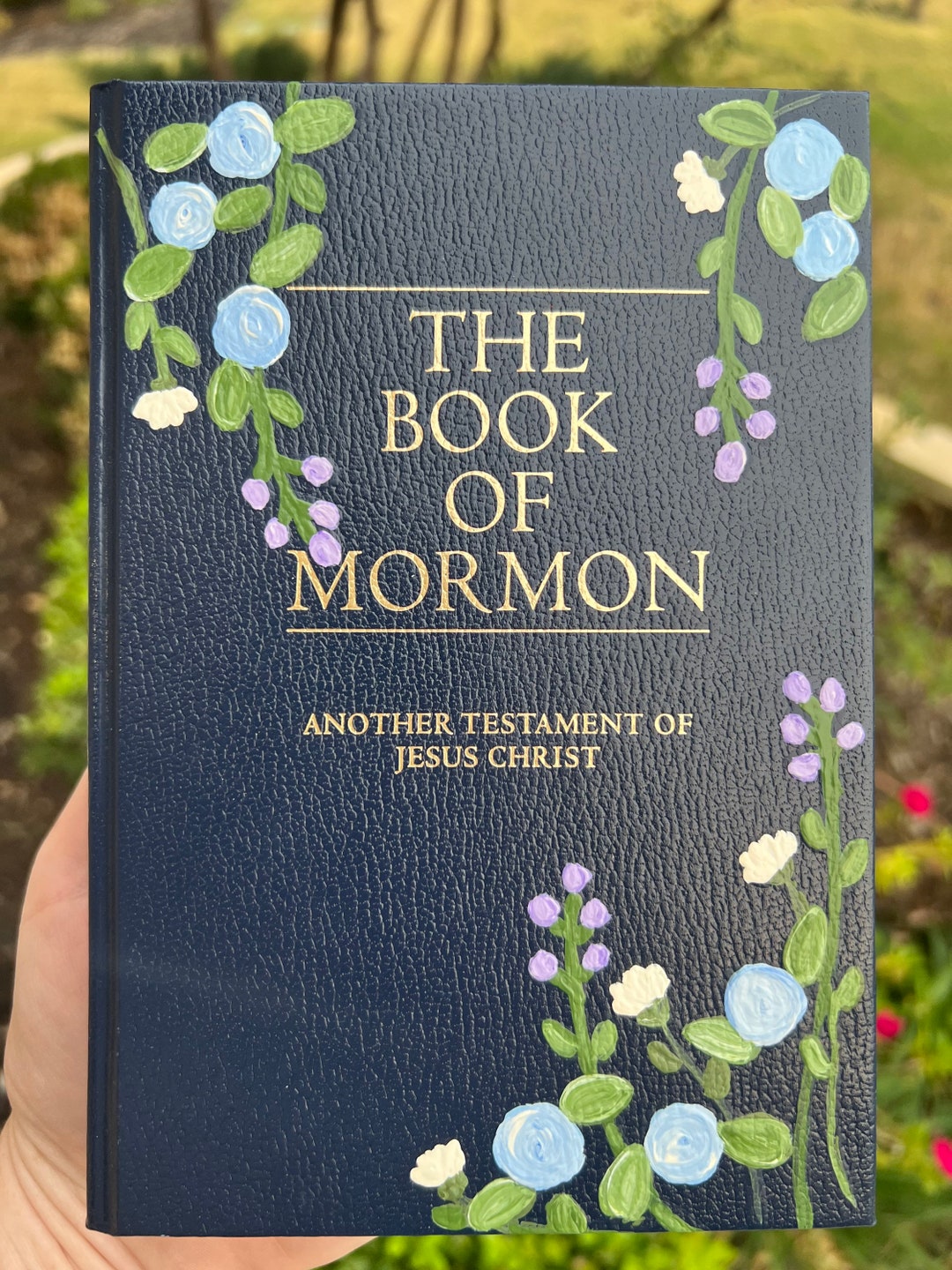 Hand Painted Book of Mormon - Etsy