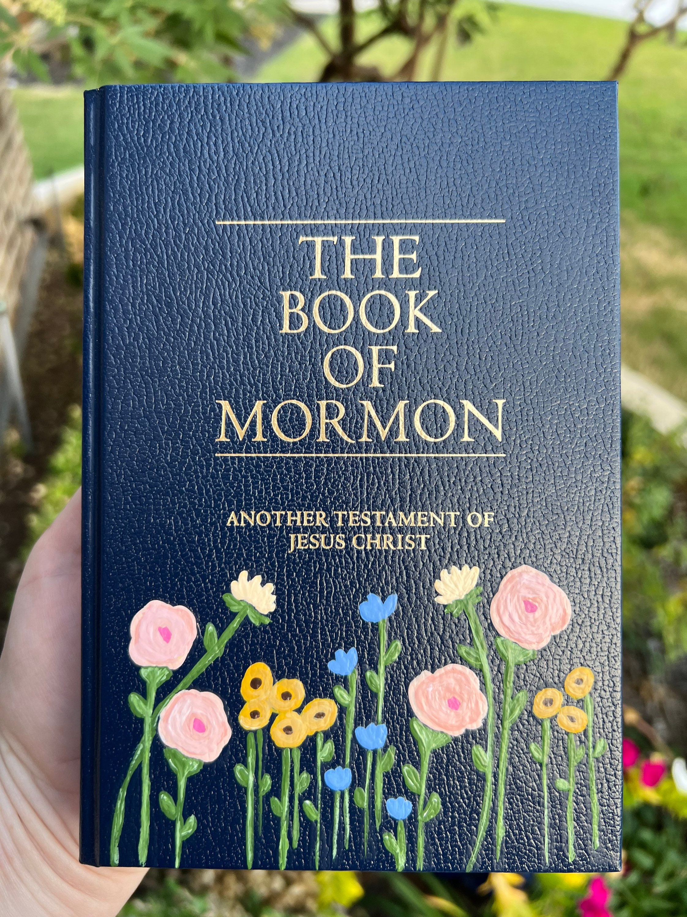 Hand Painted Book of Mormon - Etsy