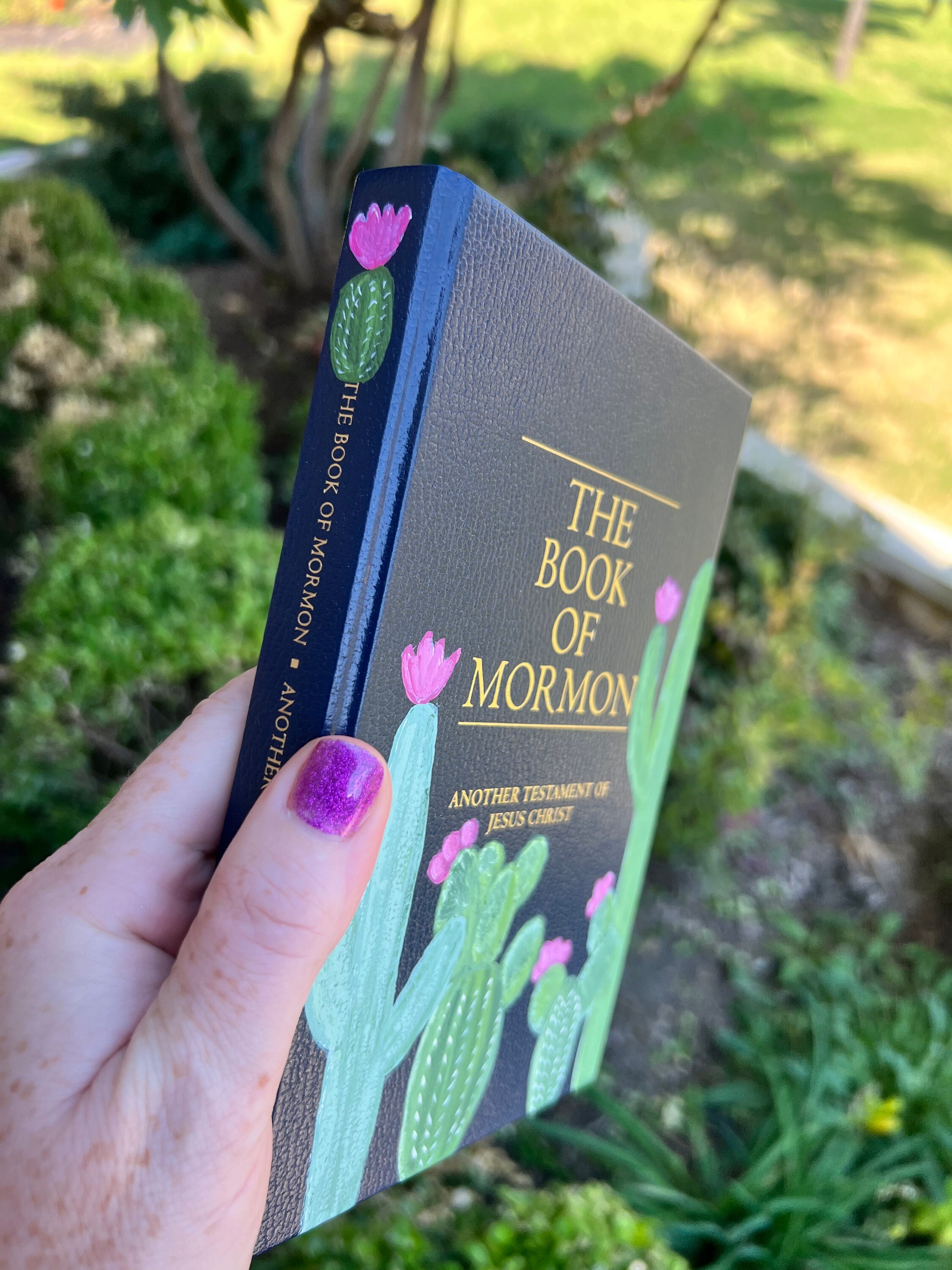 Hand Painted Book of Mormon - Etsy