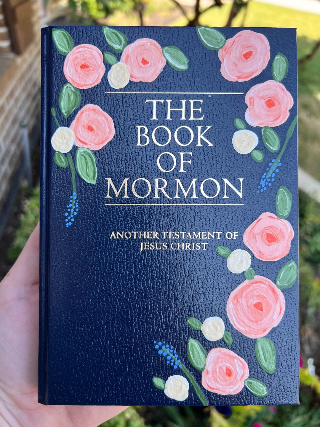 Hand Painted Book of Mormon - Etsy