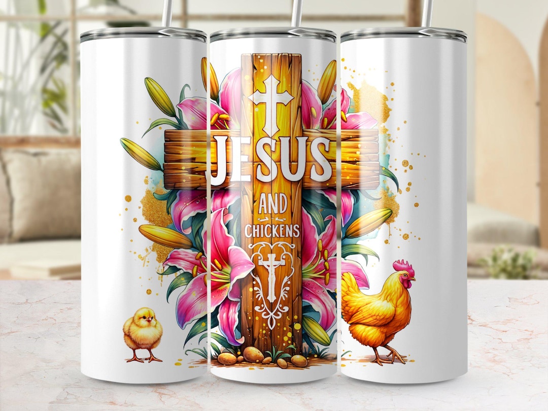 Jesus and Chickens PNG, Chicken Lover Digital Design, Jesus Lover Png ...