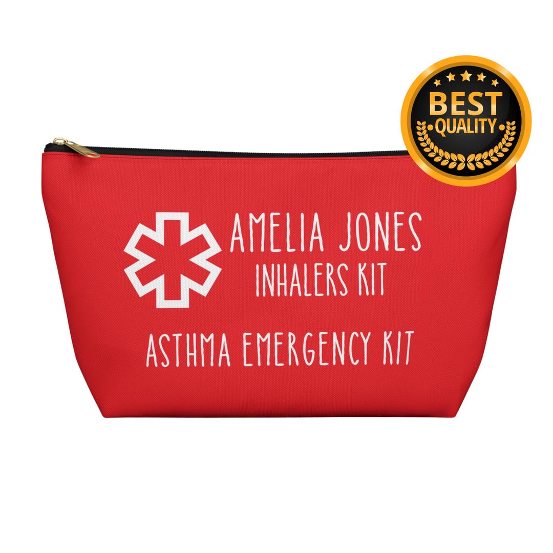 Asthma Emergency Kit, Inhaler Pouch, Medical Rescue Bag, Custom Health ...