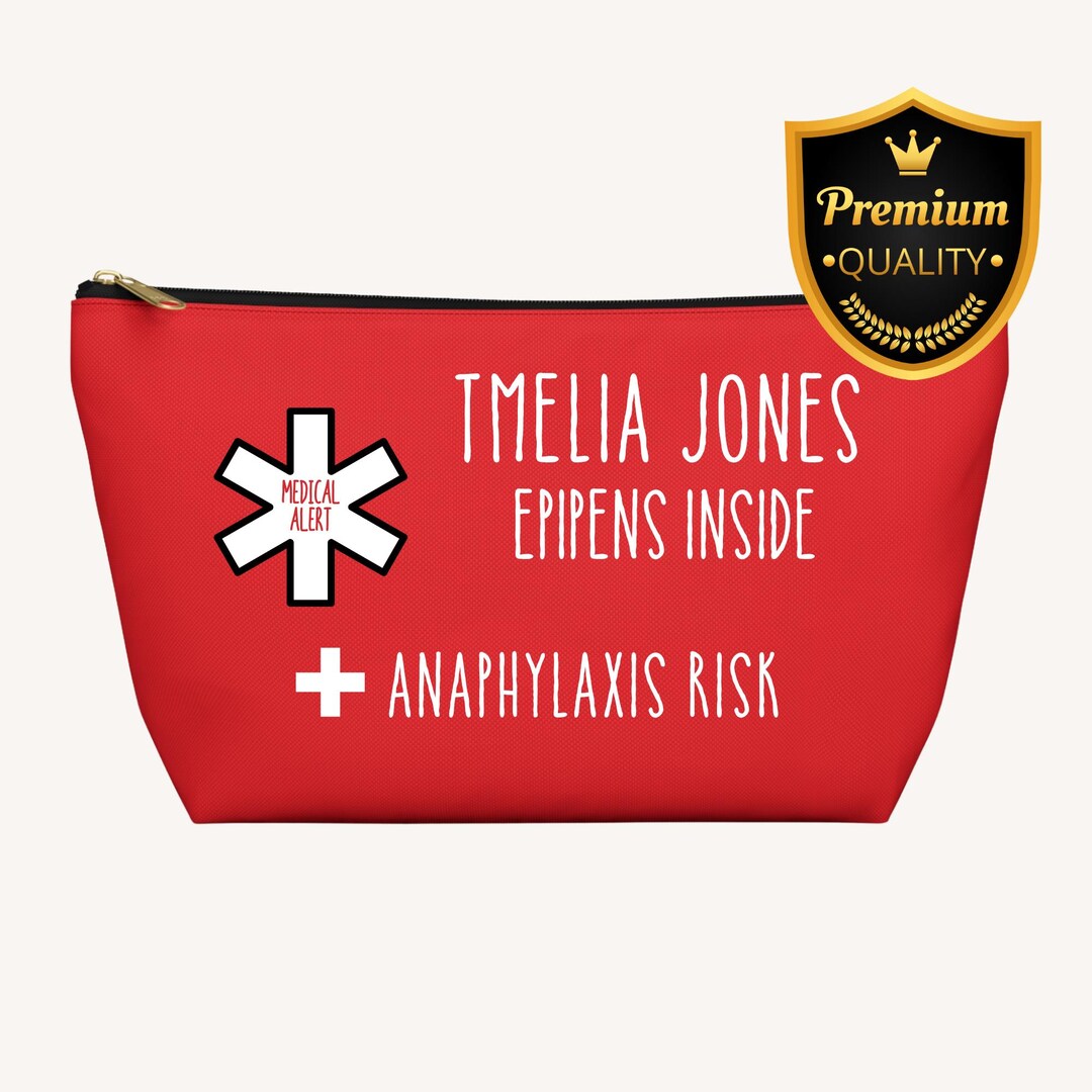 Medical Alert Epipen Pouch, Anaphylaxis Emergency Bag, Epipen Storage ...
