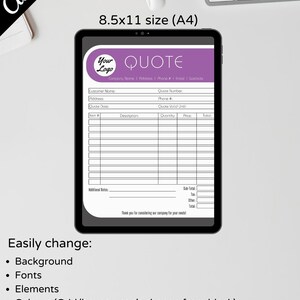 Editable Quote Template, Canva Editable Template, Quote Template ...