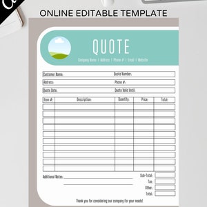 Editable Quote Template, Canva Editable Template, Quote Template ...